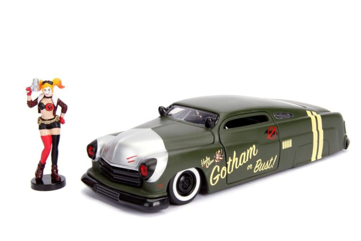 Macheta auto Mercury 1951 + Figurina Harley Quinn 1:24 Jada - Minicars