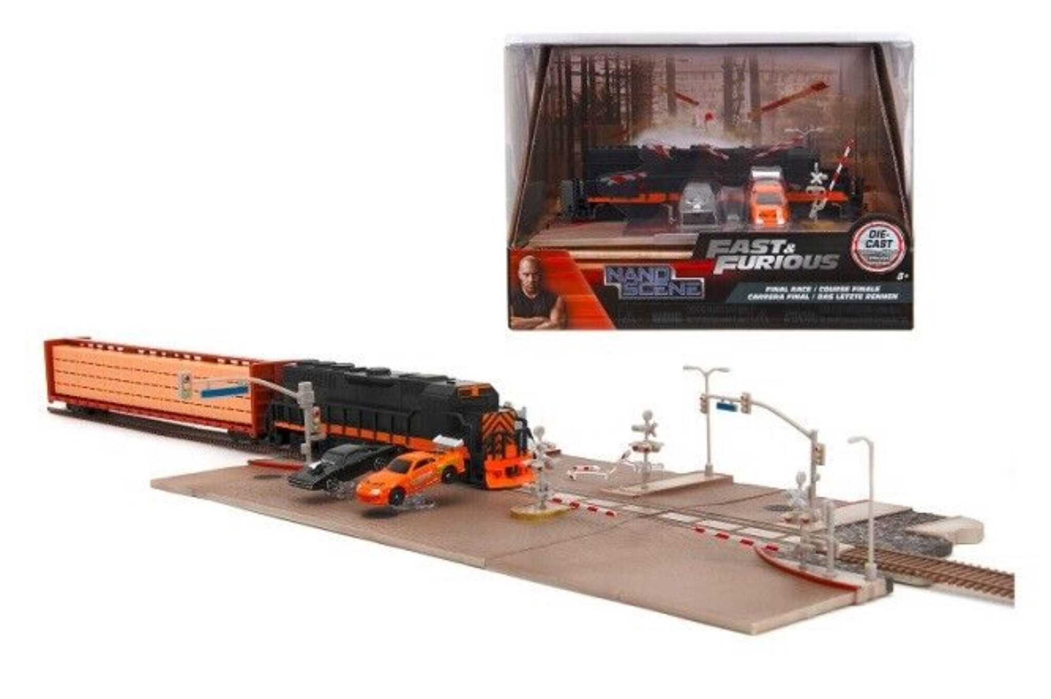 Diorama Fast & furious Nano Train Scene Jada - Minicars