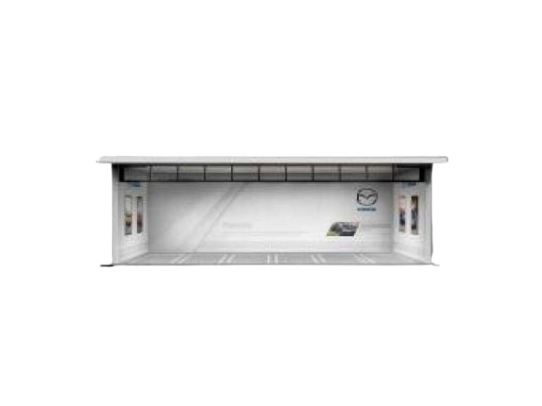 Diorama Parcare Garaj cu Lumini Mazda 1:64 Moreart MO914006 - Minicars